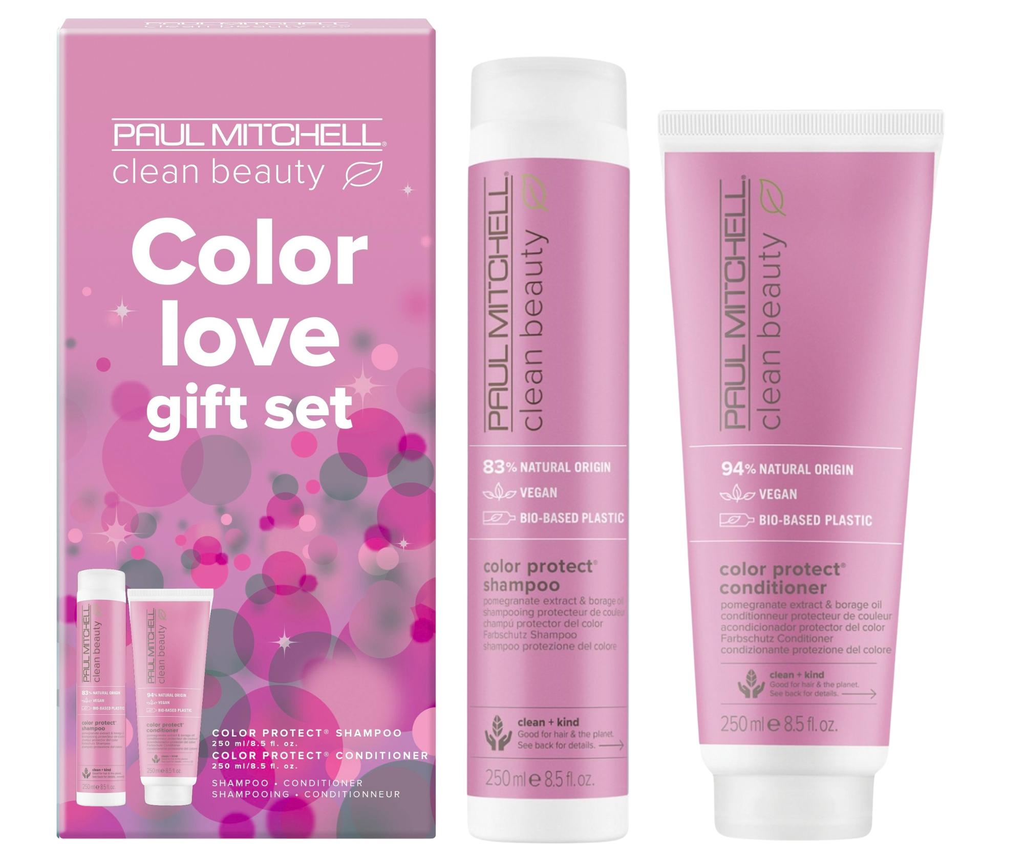 Darčeková sada na farbené vlasy Paul Mitchell Clean Beauty Color Love ...