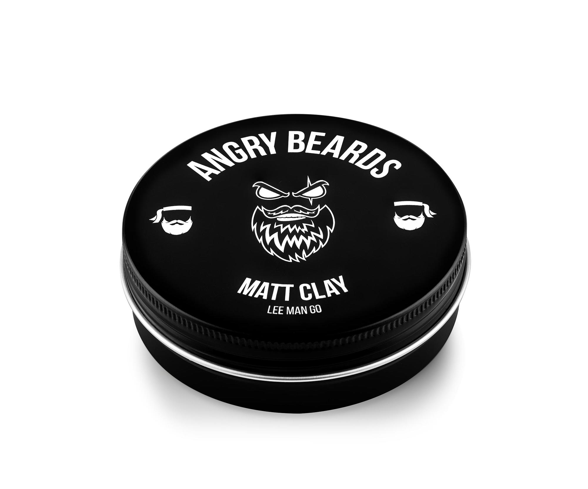 Zmatňujúci hlina na vlasy Angry Beards Lee Man Go - 120 g - Angry ...