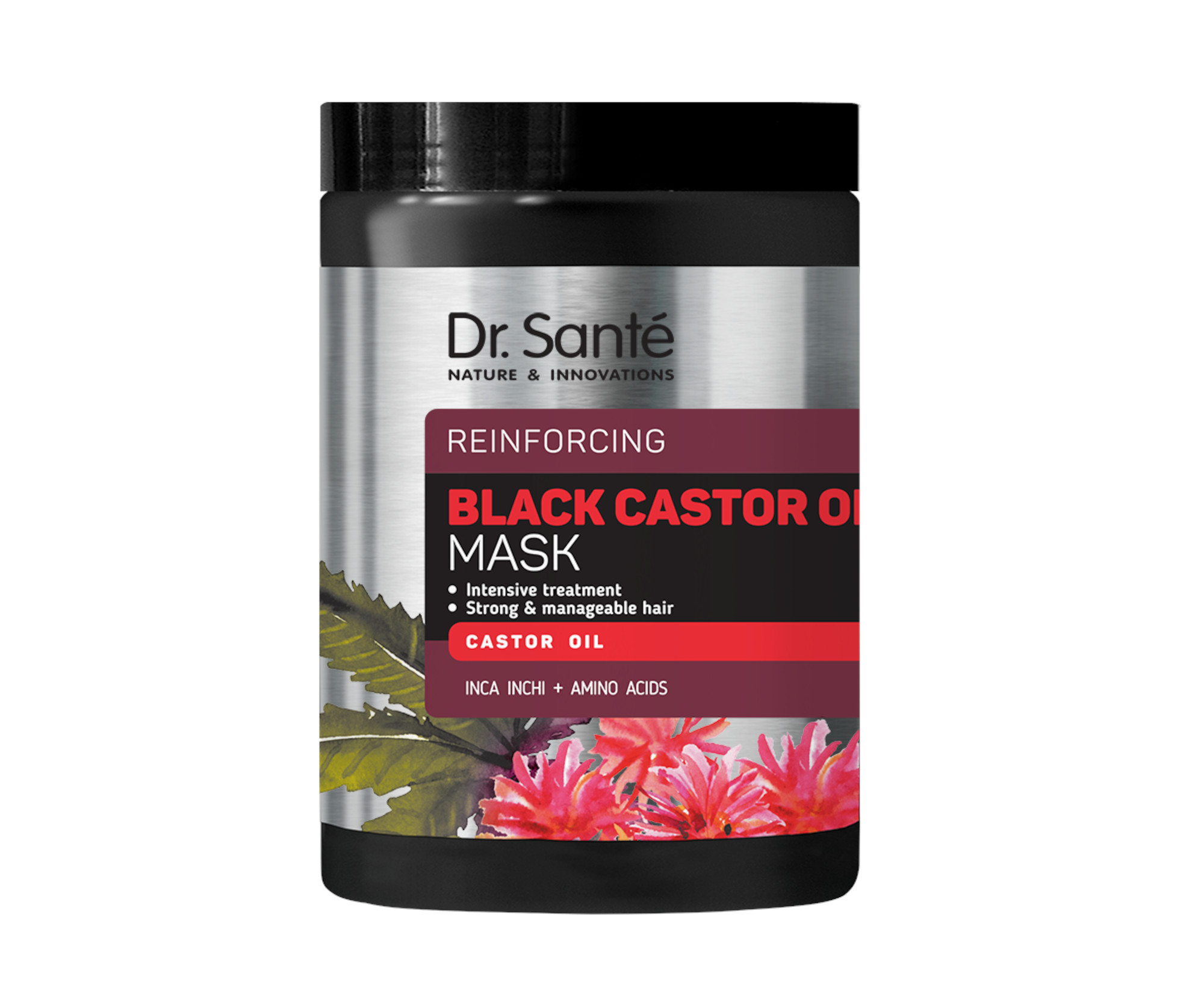 Maska na obnovu štruktúry vlasov Dr. Santé Reinforcing Black Castor Oil ...