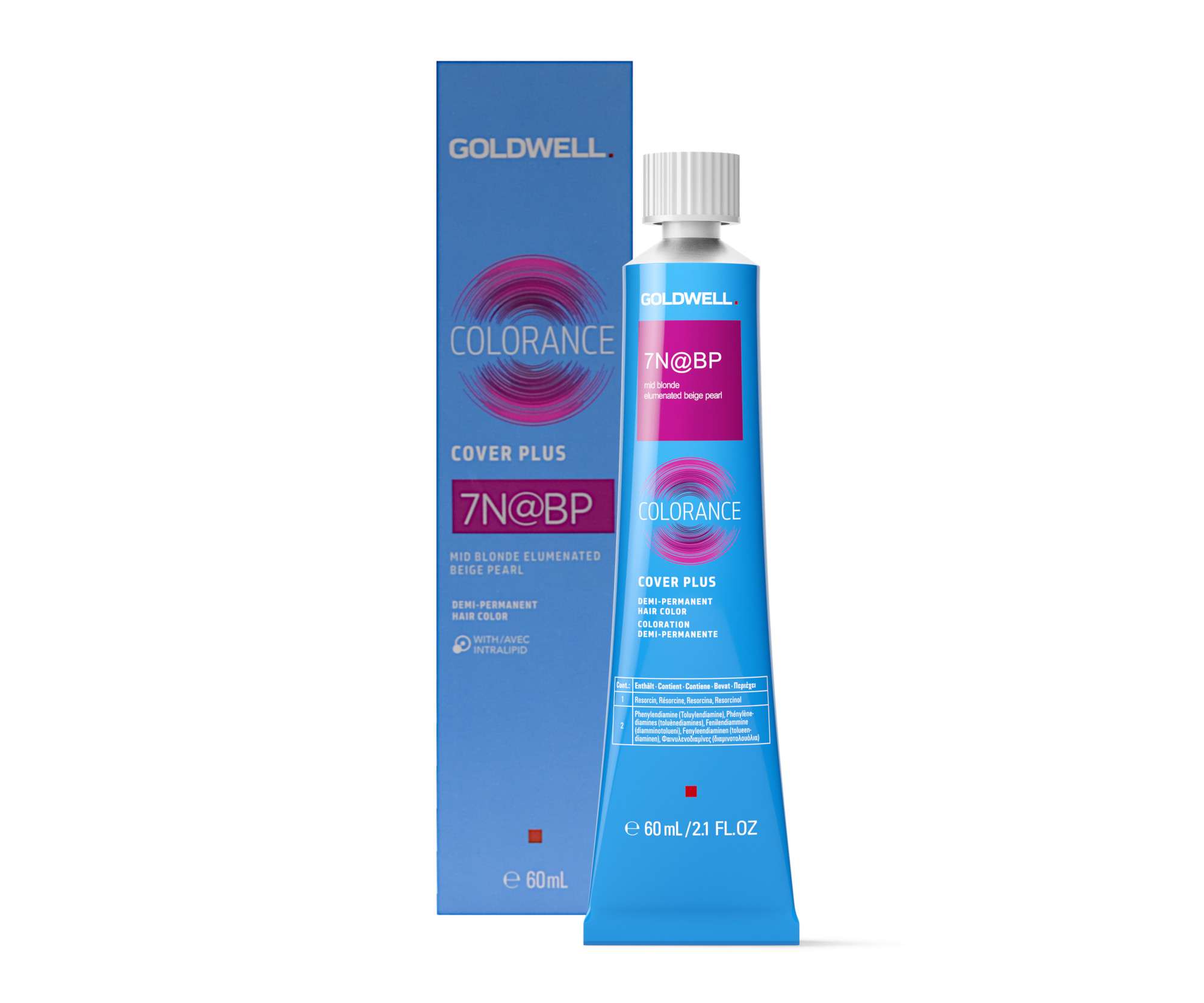 Preliv na vlasy Goldwell Colorance Cover Plus 60 ml - 7N@BP stredná ...
