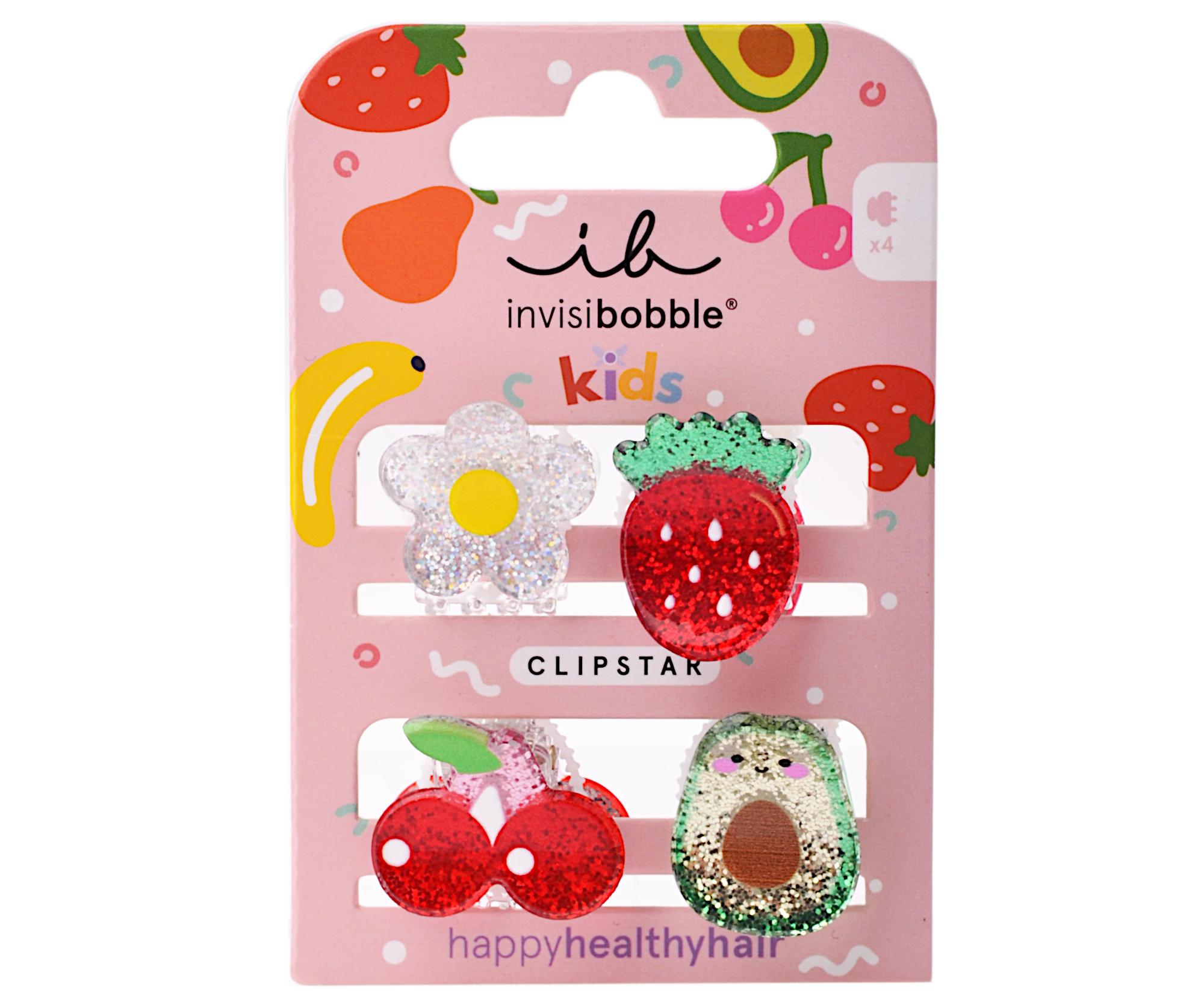 Detské veselé škrípečky do vlasov Invisibobble Clipstar Frutti Fun - 4 ...