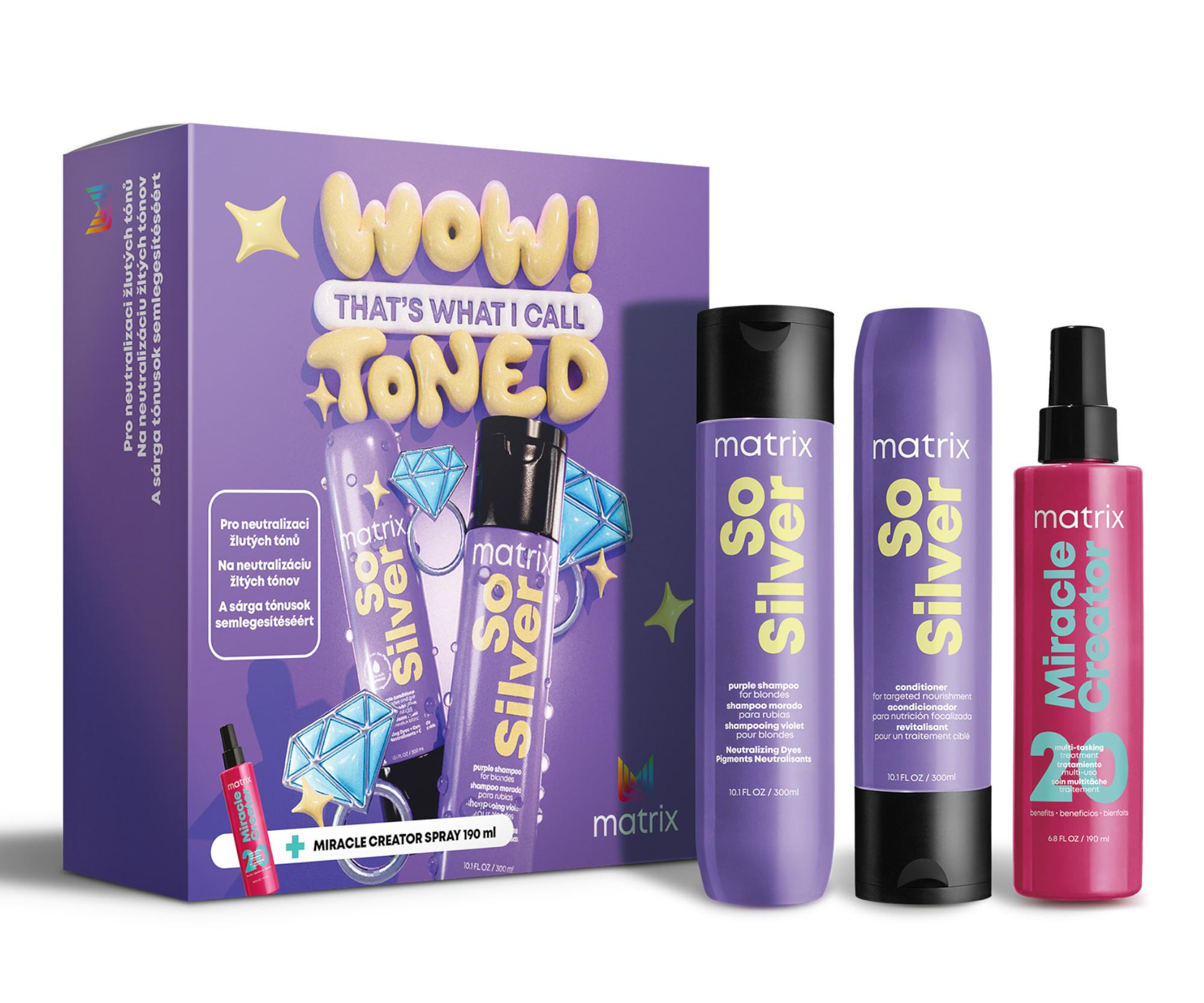 Darčeková sada na neutralizáciu žltých tónov blond a melírovaných ...