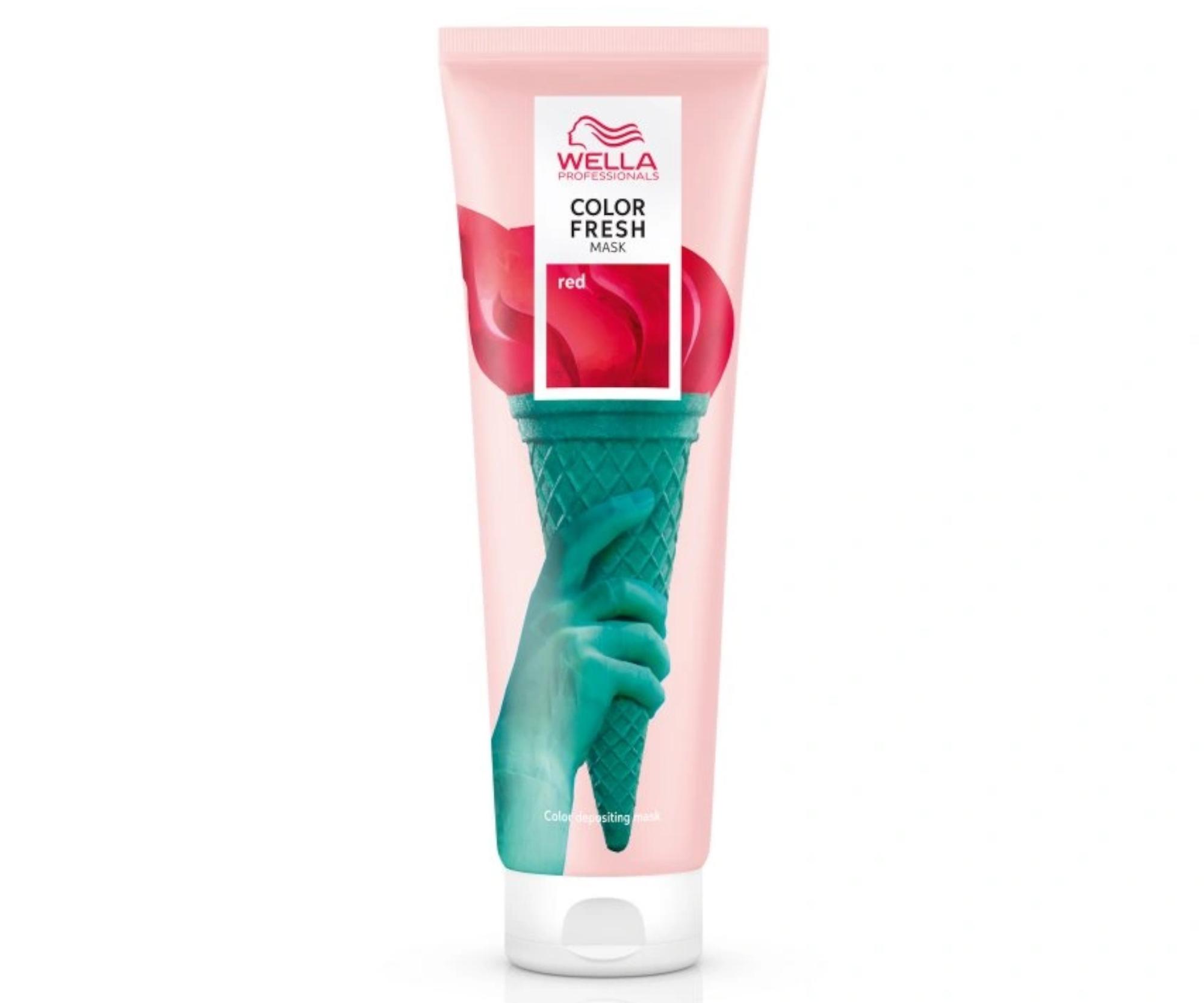 Farbiaca maska na vlasy Wella Color Fresh Mask Red - 150 ml, červená ...