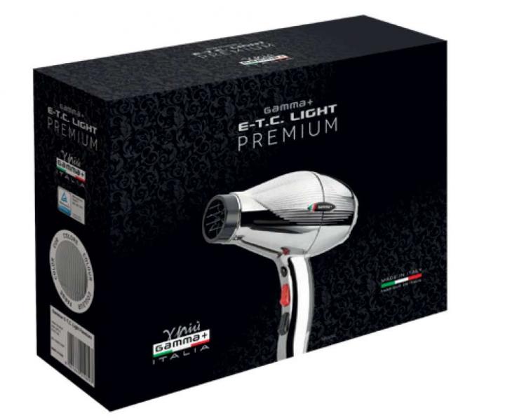 Profesionálny fén na vlasy Gamma Piu E-T.C. Light Premium - 2100 W, strieborný - Gamma Piú ...