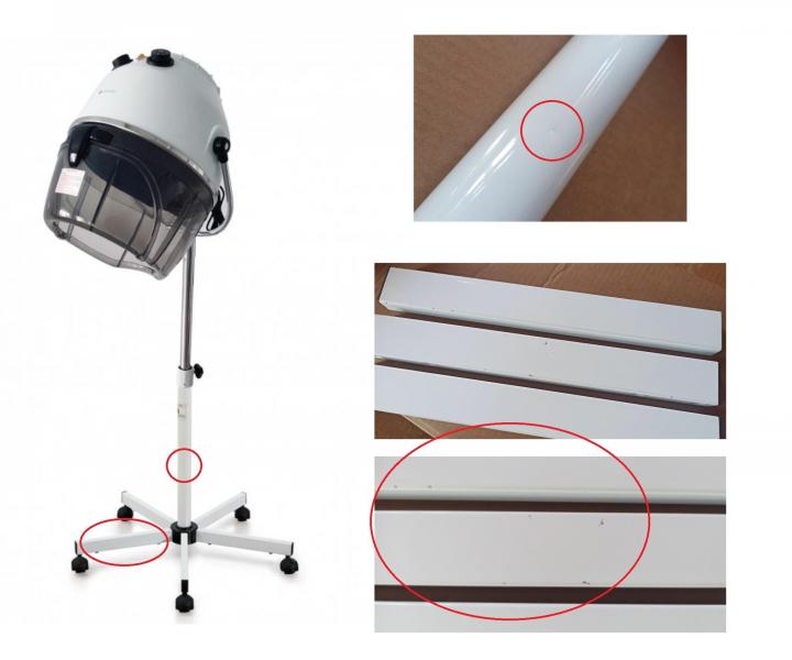 Sušiaca helma na stojane Hairway 49013 - biela, II. akosť - odreniny na ...